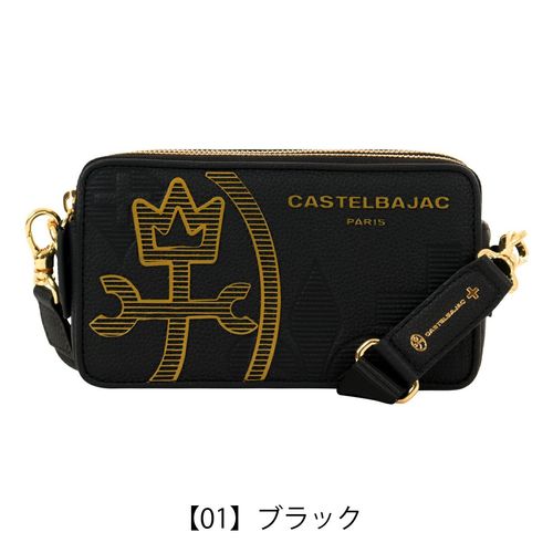 カステルバジャック スマホショルダー 本革 スマホポーチ パスケース