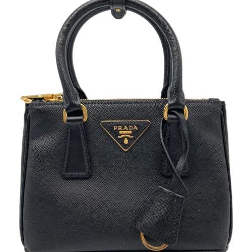 中古・古着通販】PRADA (プラダ) ガレリア サフィアーノレザー ミニ