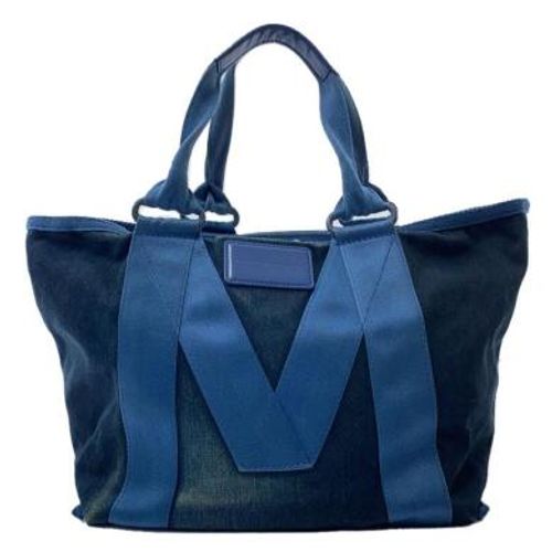 MARC BY MARC JACOBS◇ニュー ロゴ トートバッグ/コットン MARC BY MARC JACOBS◇ニュー ロゴ トートバッグ/コットン